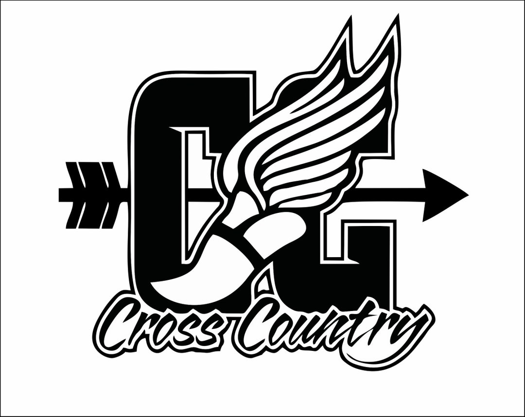 Artistic Cross Country Runner Window, Mirror, Locker, Decal - Etsy