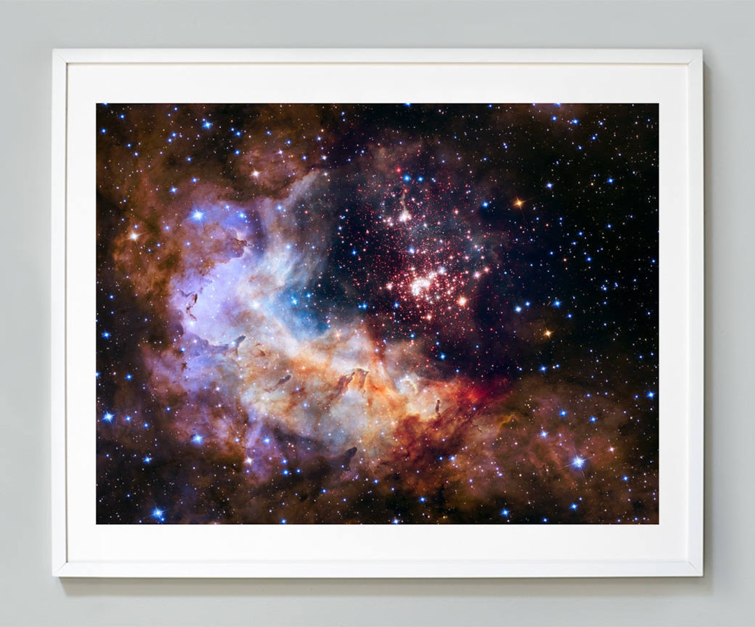NASA Space Print, Celestial Fireworks, Westerlund 2, Hubble Space ...