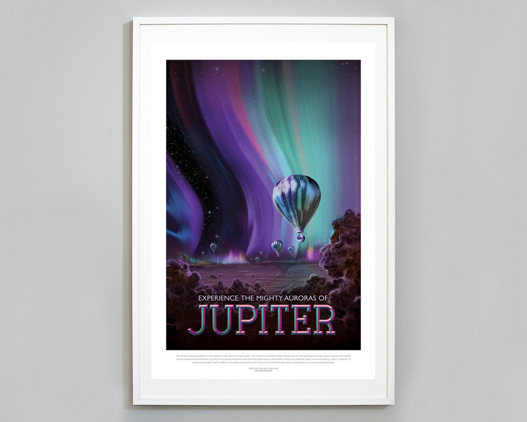 Jupiter NASA Space Travel Print, Space Tourism, Visions of the Future ...