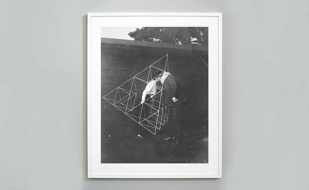 Alexander Graham Bell Kissing Wife Mabel Hubbard Gardiner Bell Inside ...