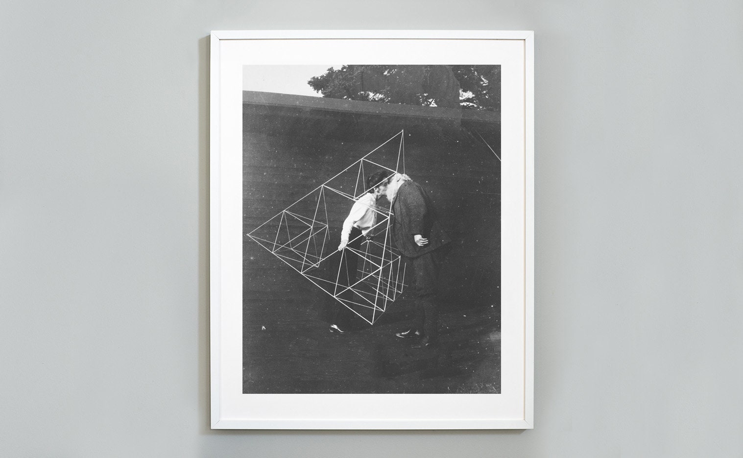 Alexander Graham Bell Kissing Wife Mabel Hubbard Gardiner Bell | Etsy