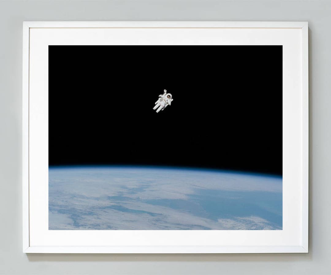 Spacewalk Print, NASA Astronaut Space Photography, Museum Quality Photo ...