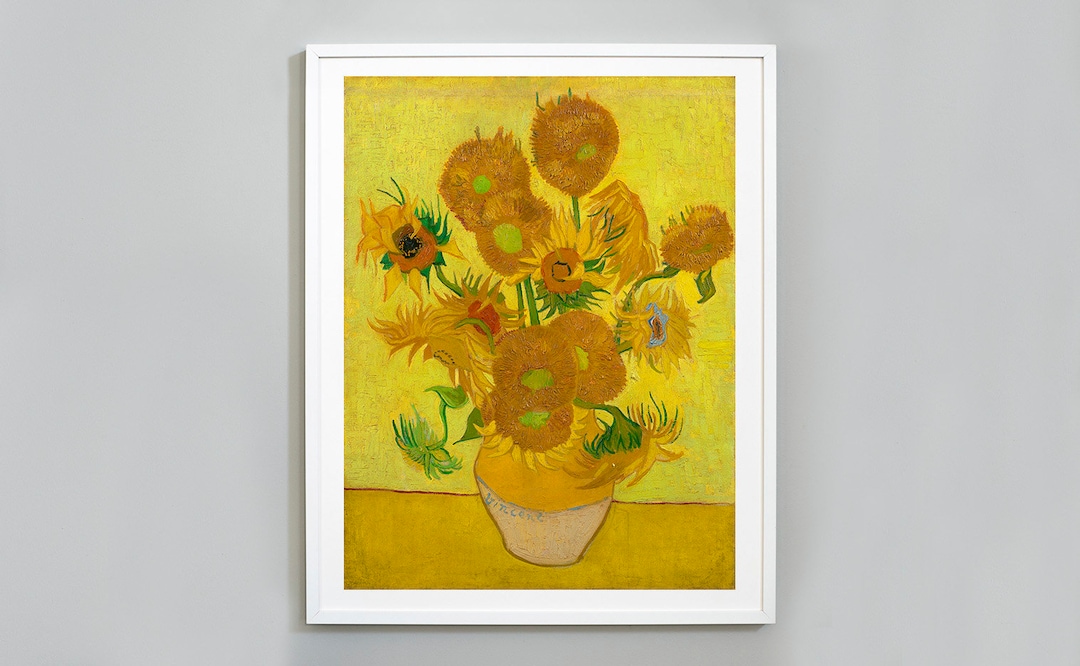 Van Gogh Sunflowers Print, Vincent Van Gogh Yellow Sunflowers, 1889 ...