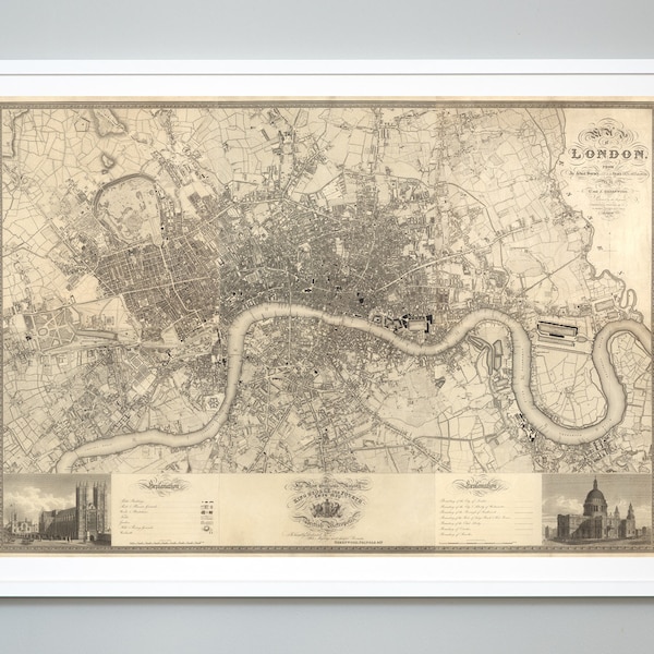 London Map Print - Etsy