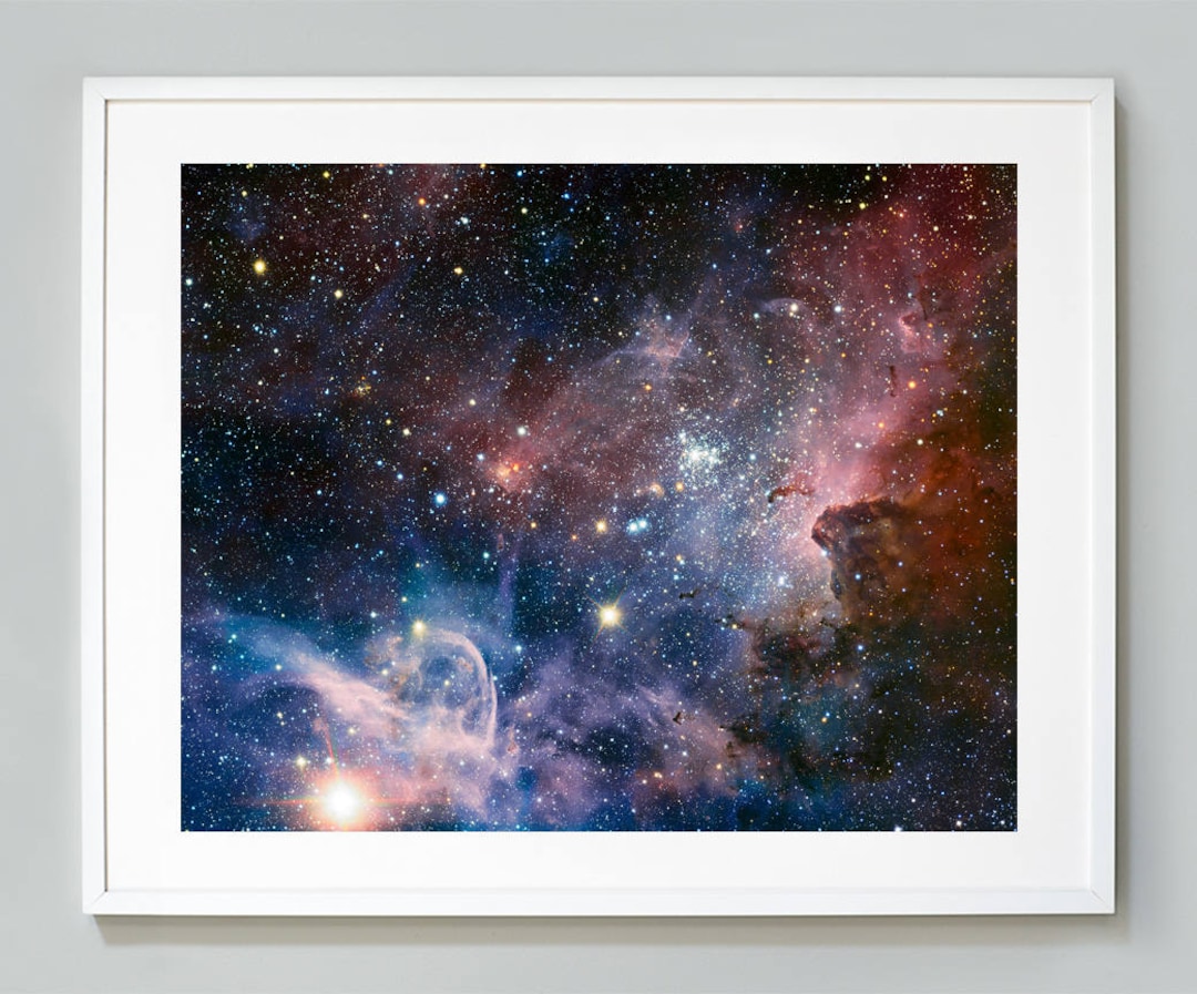 NASA Space Print, Carina Nebula, Celestial Star Print, Hubble Telescope ...