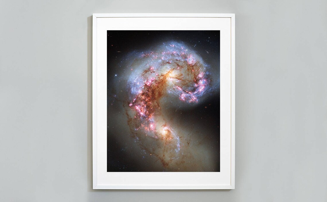 NASA Space Print Antennae Galaxies Celestial Star Print | Etsy