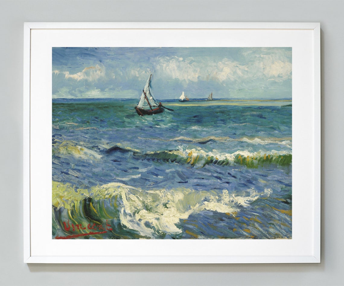 Vincent Van Gogh, Seascape Near Les Saintes-maries-de-la-mer Print ...