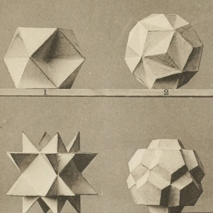Polyhedra Models Print 2, Max Brückner, Polyhedral Models of Geometry ...