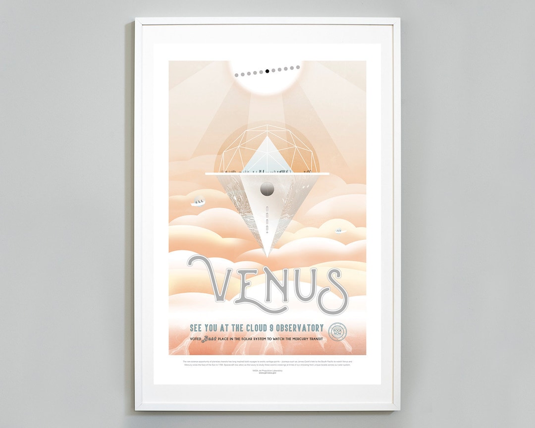 Venus NASA Space Travel Print, Space Tourism, Visions of the Future ...
