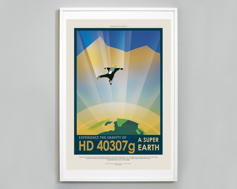 Superearth HD 40307g NASA Space Travel Print Space Tourism - Etsy