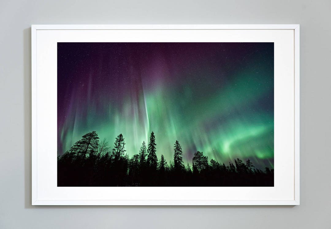 Aurora Borealis Print: Northern Lights Night Sky Photography - Etsy