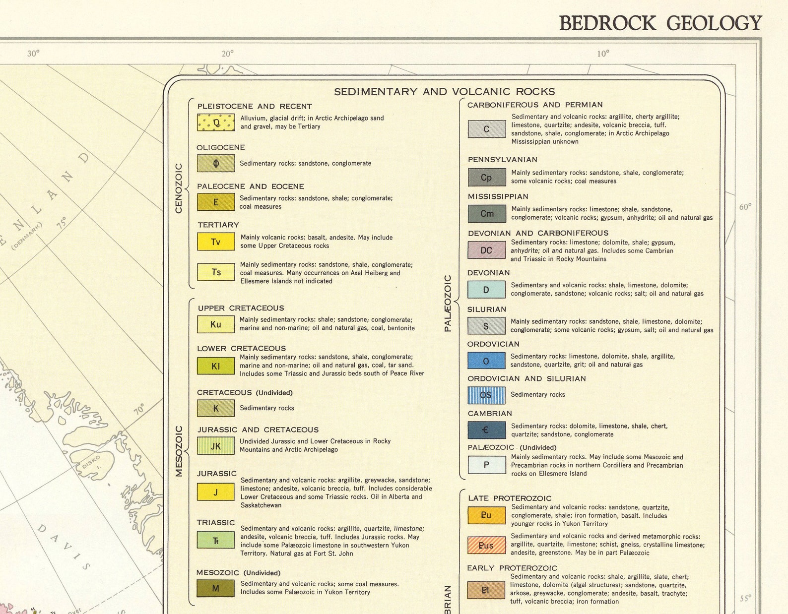 Canada Geology Map Print: Bedrock of the North - Etsy Canada