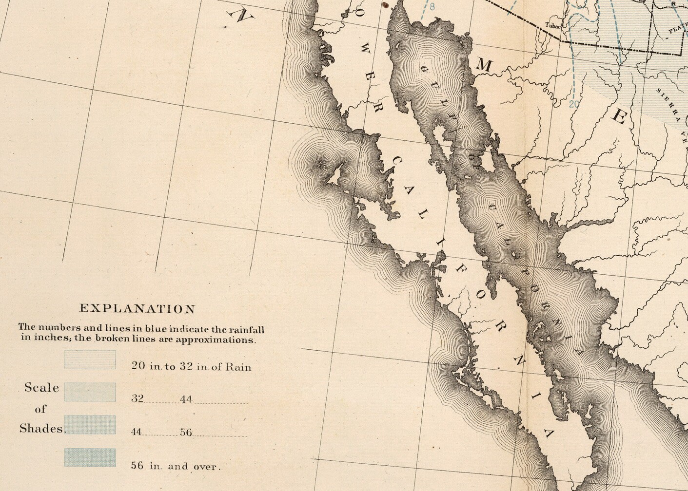 Rain Chart of the United States Map Print U.S. Weather Map - Etsy Canada