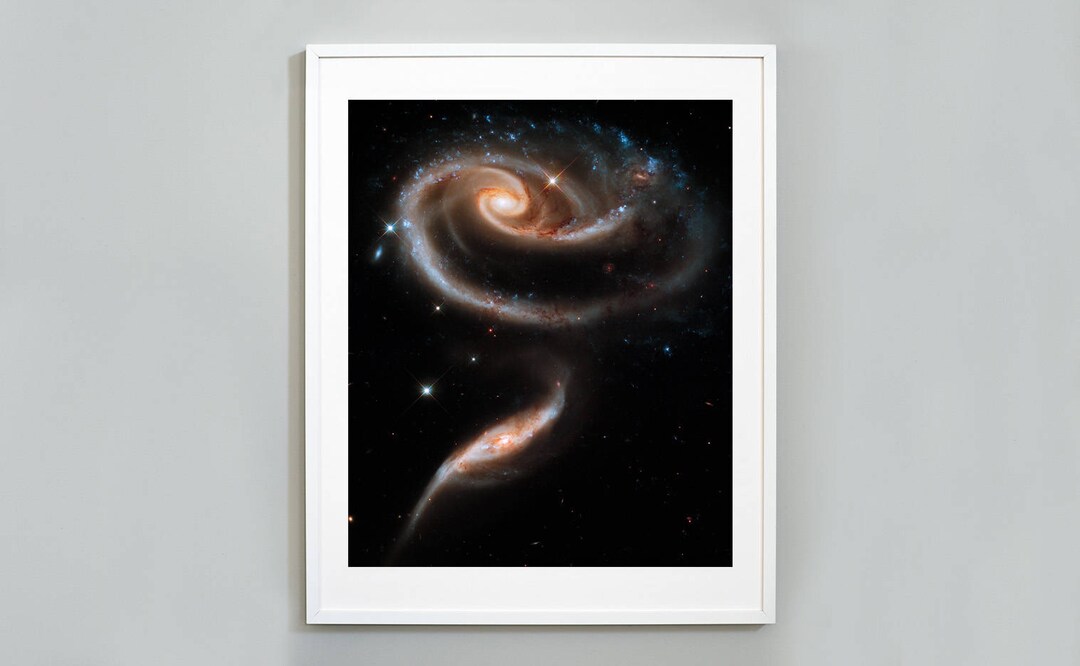 NASA Space Print, Spiral Galaxy, Hubble Space Telescope, Museum Quality ...