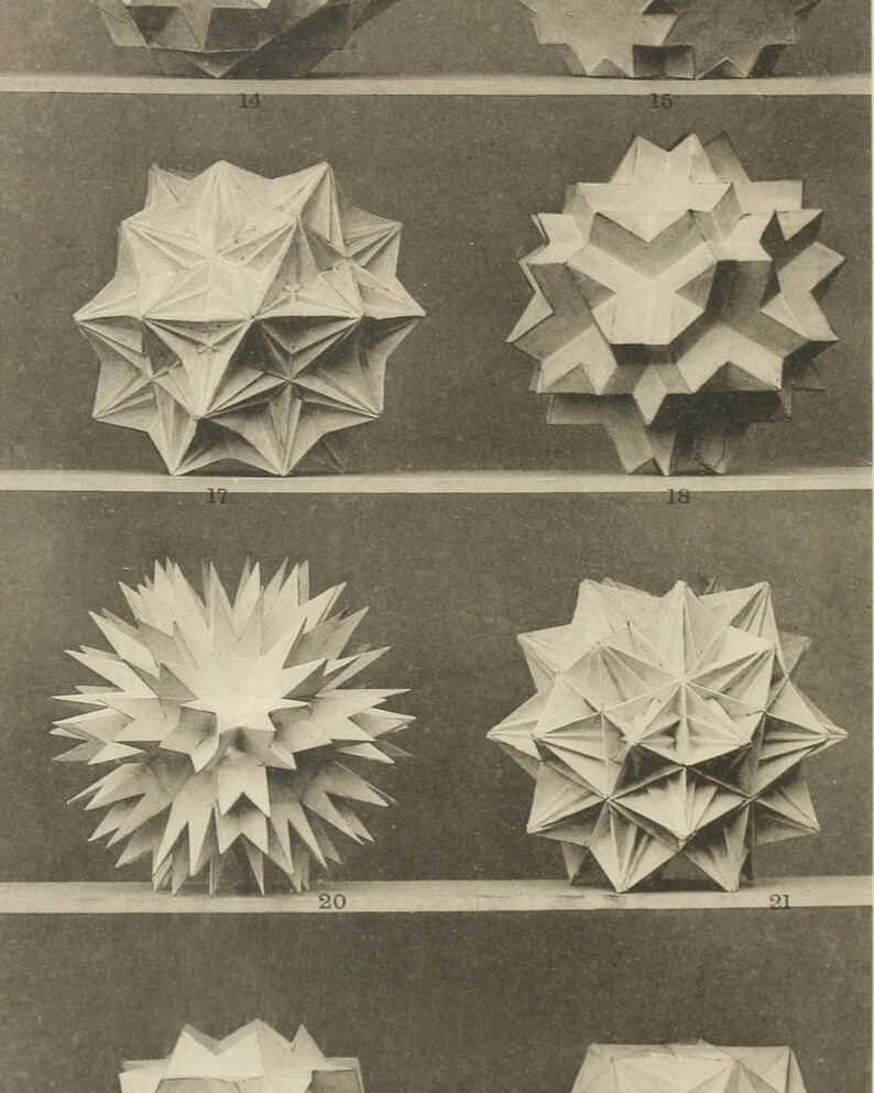 Polyhedra Models Print 3 Max Brückner Polyhedral Models of | Etsy