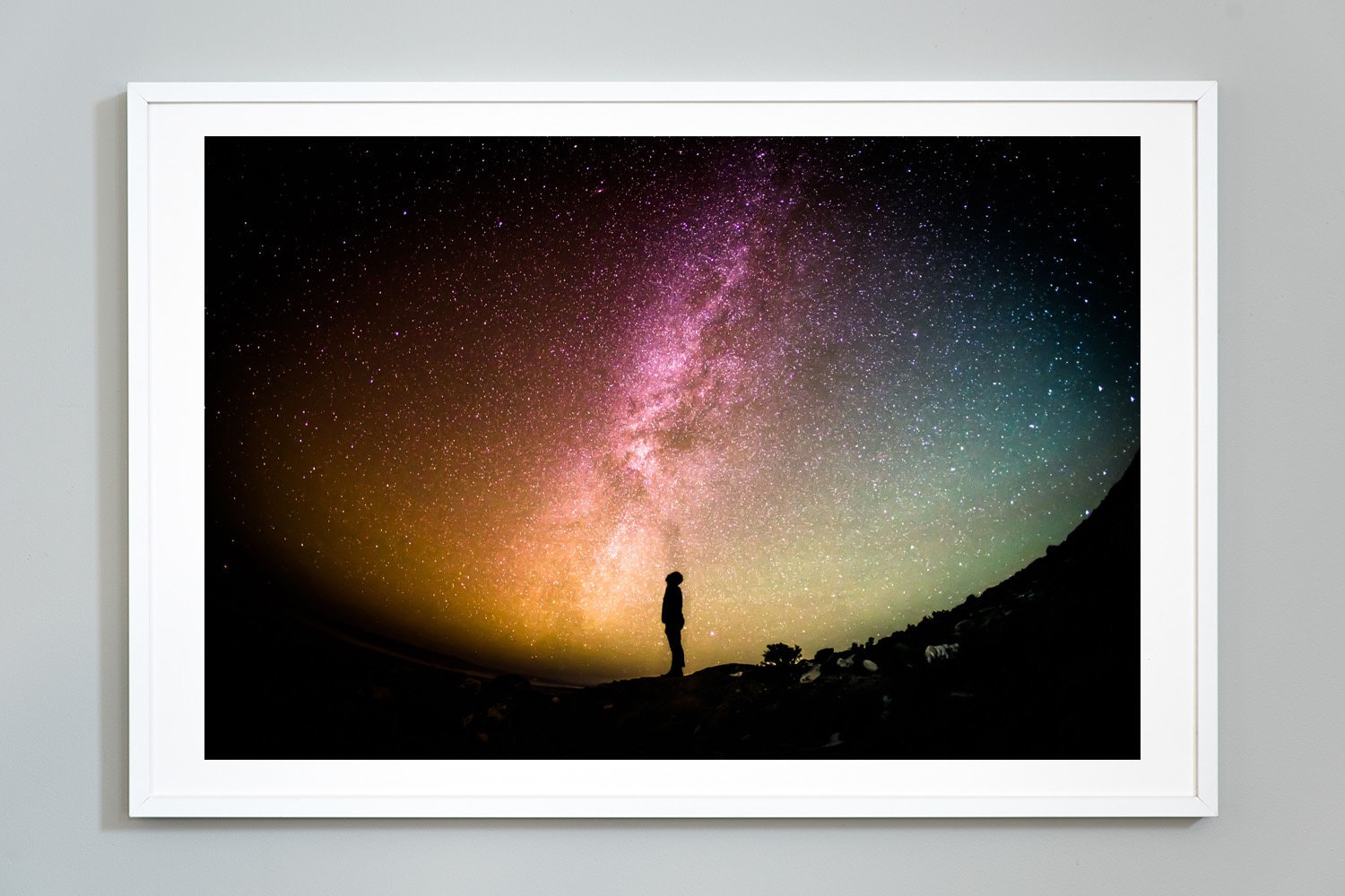 Night Sky Stars Print, Colors of the Milky Way, Constellations, Museum ...