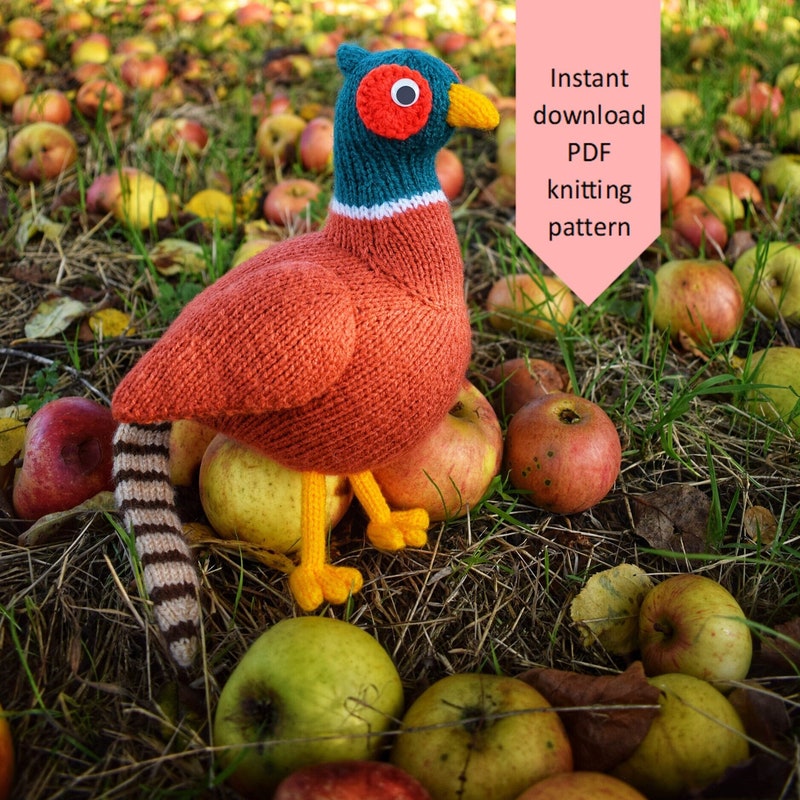 Knitted Pheasants - Etsy UK