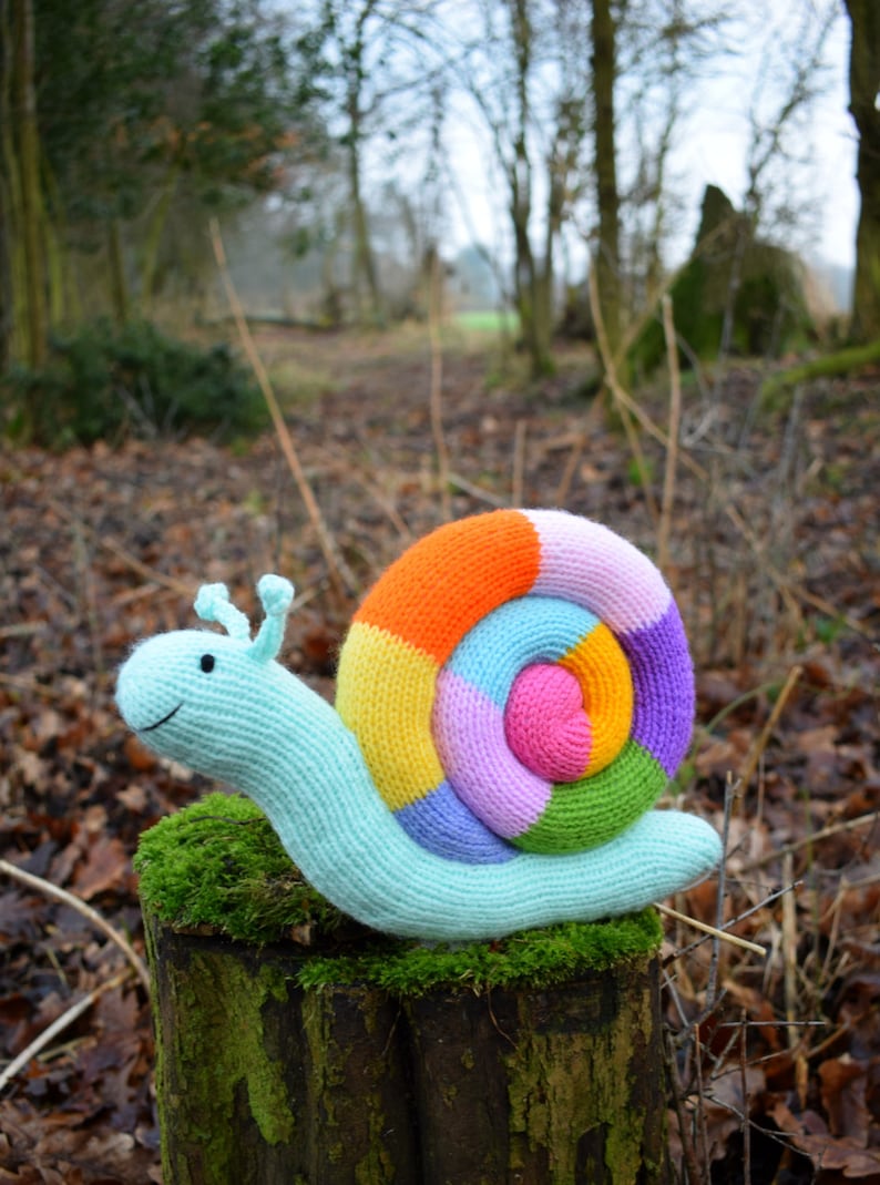 Jimmy Snail Knitting Pattern PDF Instant Download knitted - Etsy Australia
