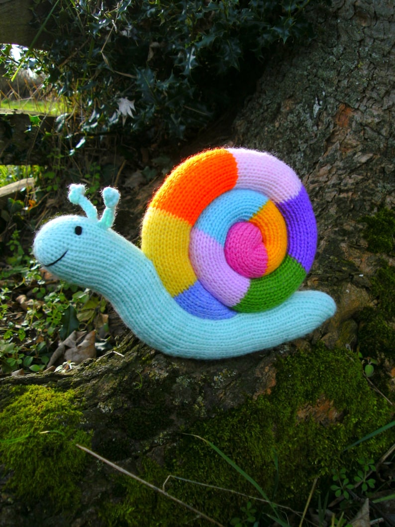 Jimmy Snail knitting pattern PDF instant download knitted - Etsy France