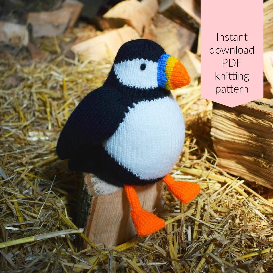 Percy the Puffin Knitting Pattern PDF Instant Download - Etsy