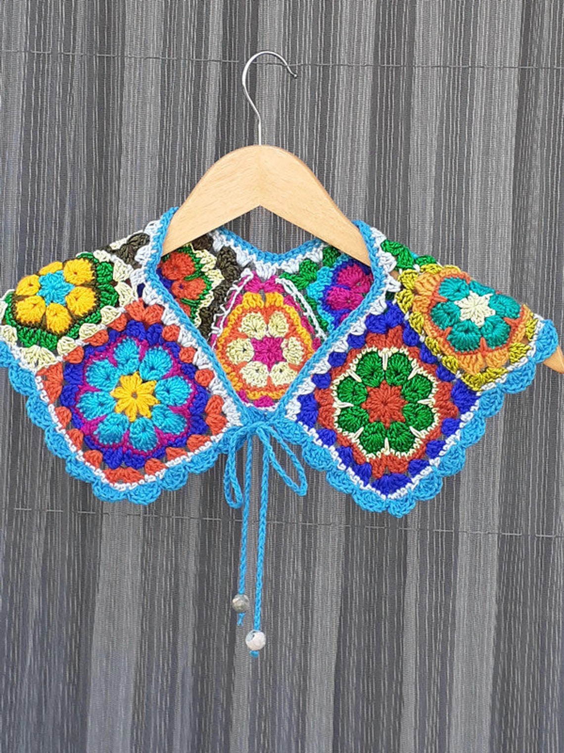 Granny Square Collar Bohemian Clothing Vintage Detachable - Etsy