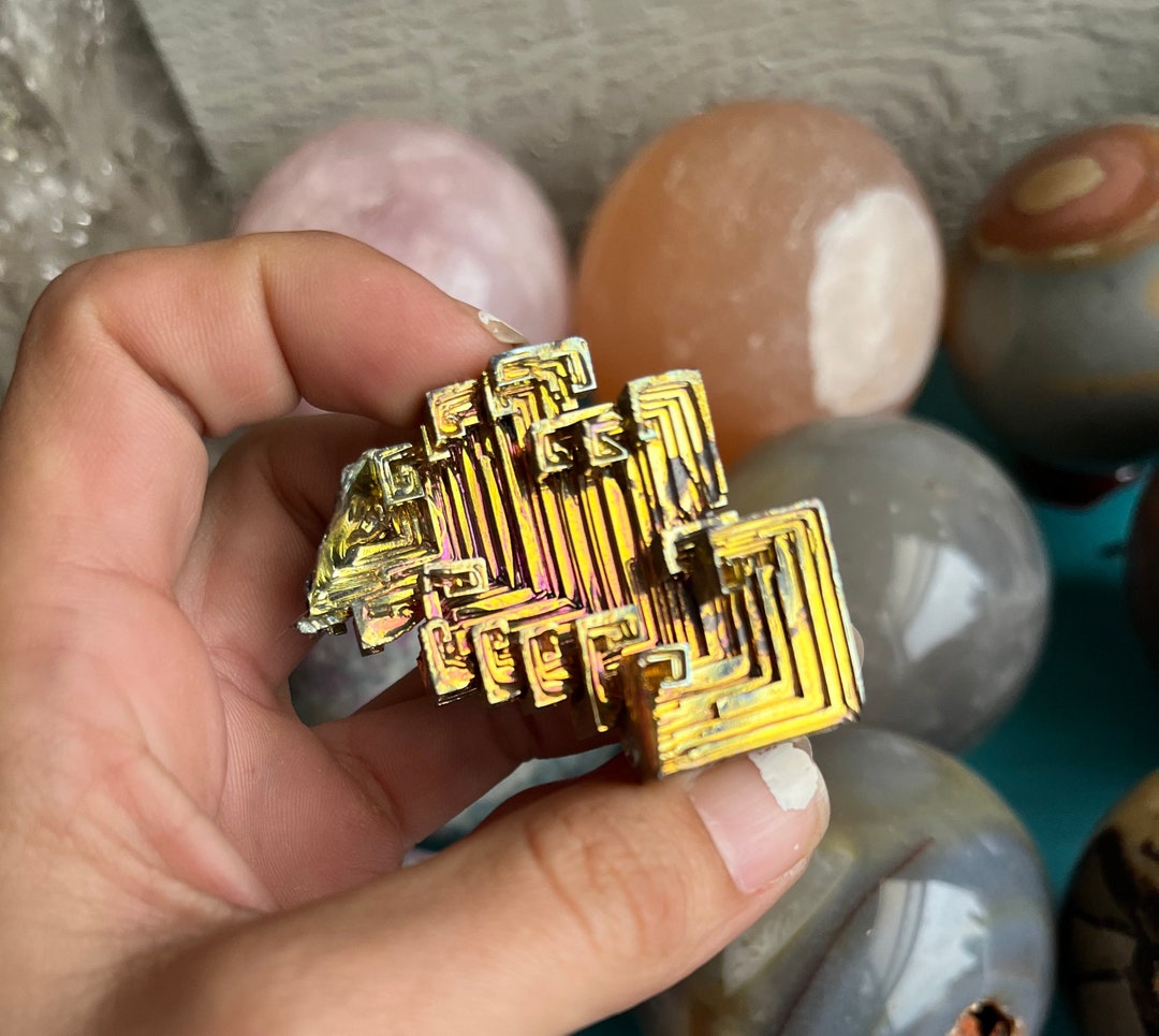 Color Changing Rainbow Bismuth // Geometric Patterns // 60 Grams / Home ...