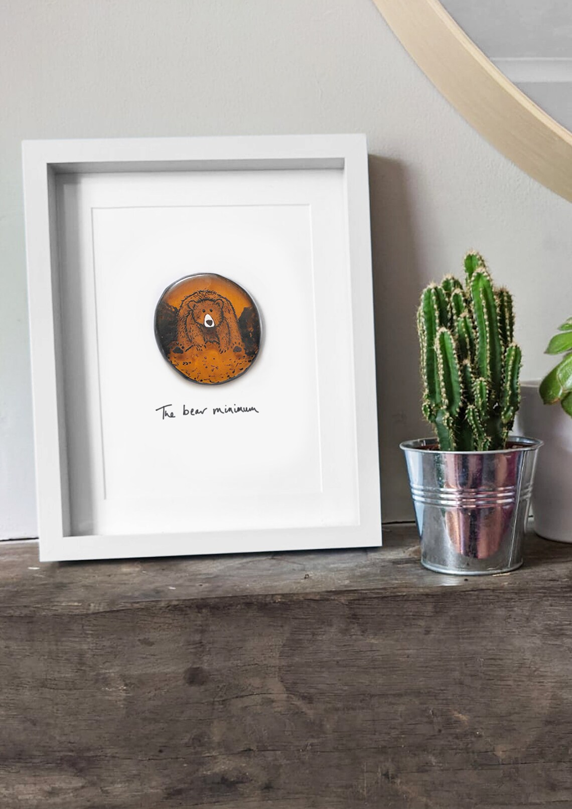 Handmade Fused Bear Picture the Bear Minimum Unique Gift | Etsy UK