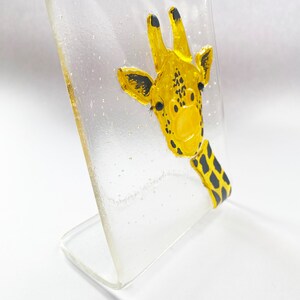 Fused Glass Giraffe, Handmade Suncatcher / Candle Screen. Unique ...