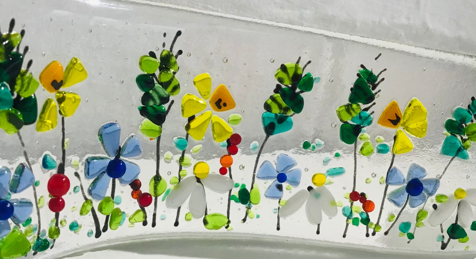 Handmade Fused Glass Spring Flower Daffodil Suncatcher Candle - Etsy