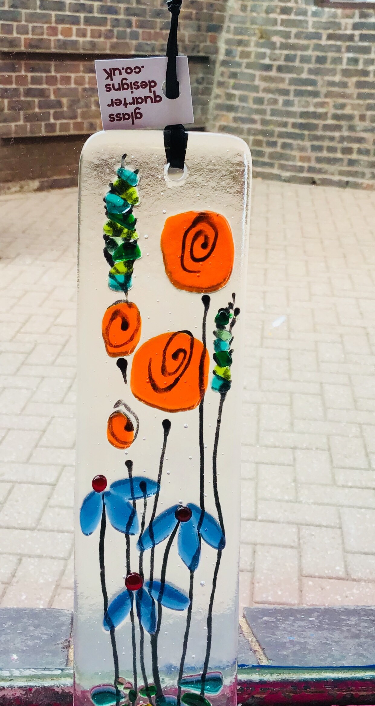 Fused Glass Suncatcher Flowers - Etsy