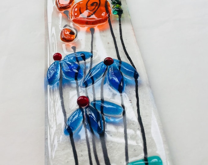Fused Glass Suncatcher Flowers - Etsy