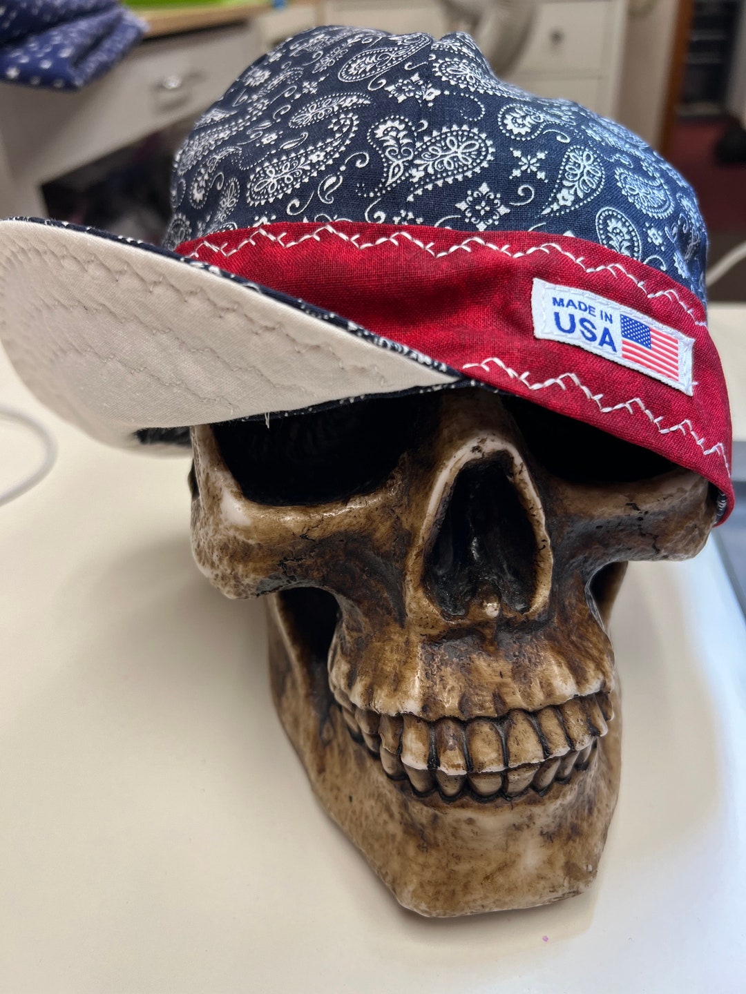 Old Glory - Patriotic Blue Paisley With Red. White and Blue Inside. Two ...