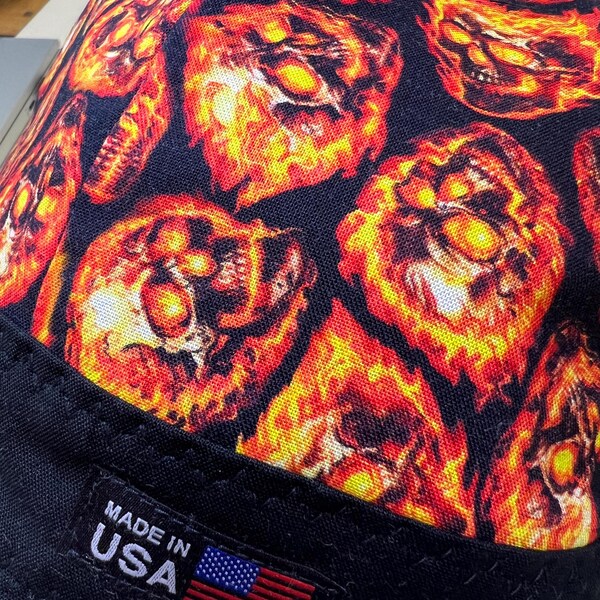 Flaming Skull - Etsy
