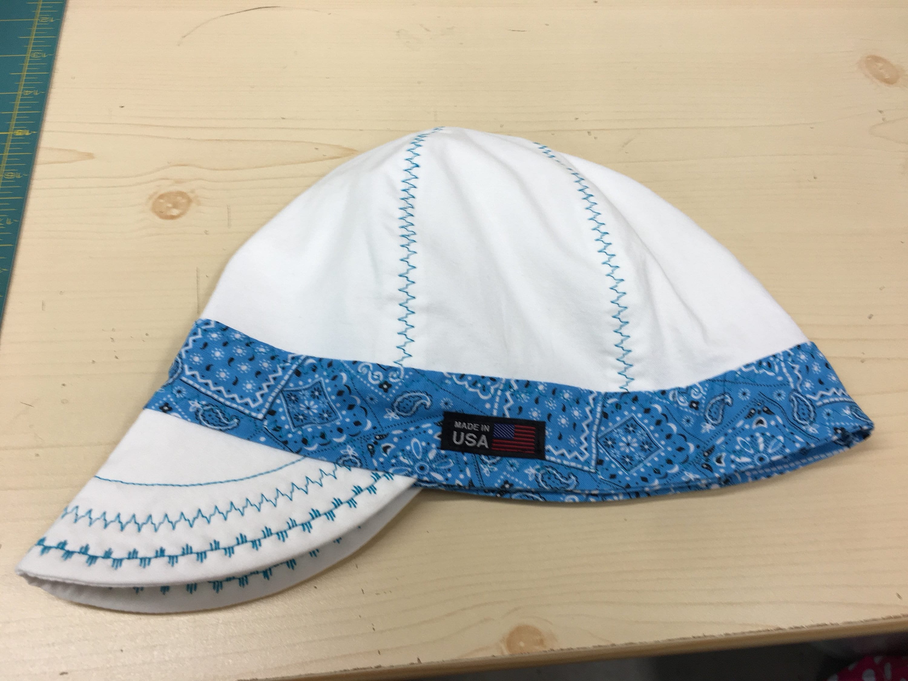 White Bandana Banders Turquoise Reversible 100% Cotton - Etsy