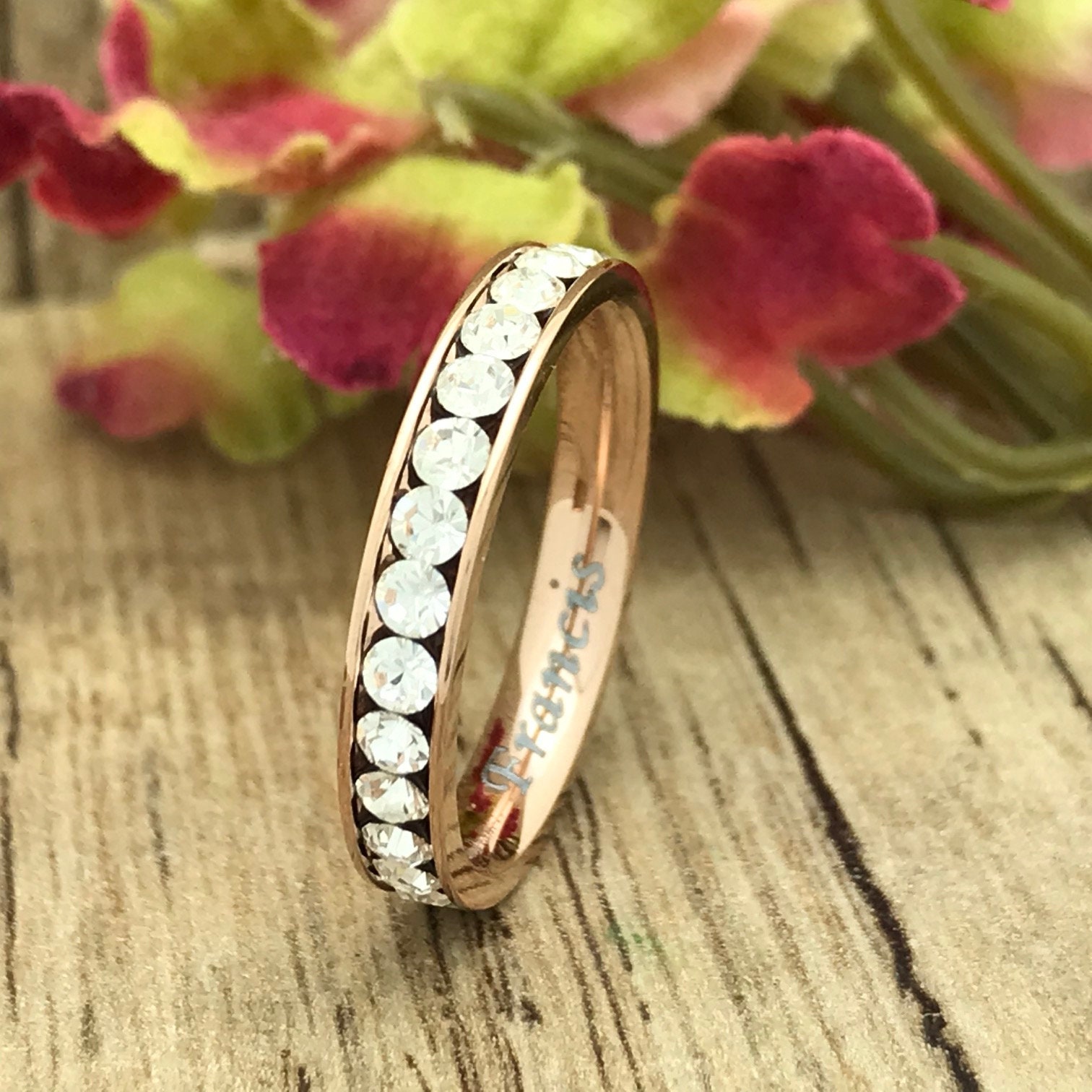 8mm/3mm Tungsten & Titanium Wedding Ring His and Hers | Etsy