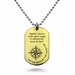 Armor of God Dog Tag Necklace, Dog Tag Necklace,, Men's Black Stainless ...