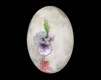 Paper Turnip 5x7in Print - Etsy