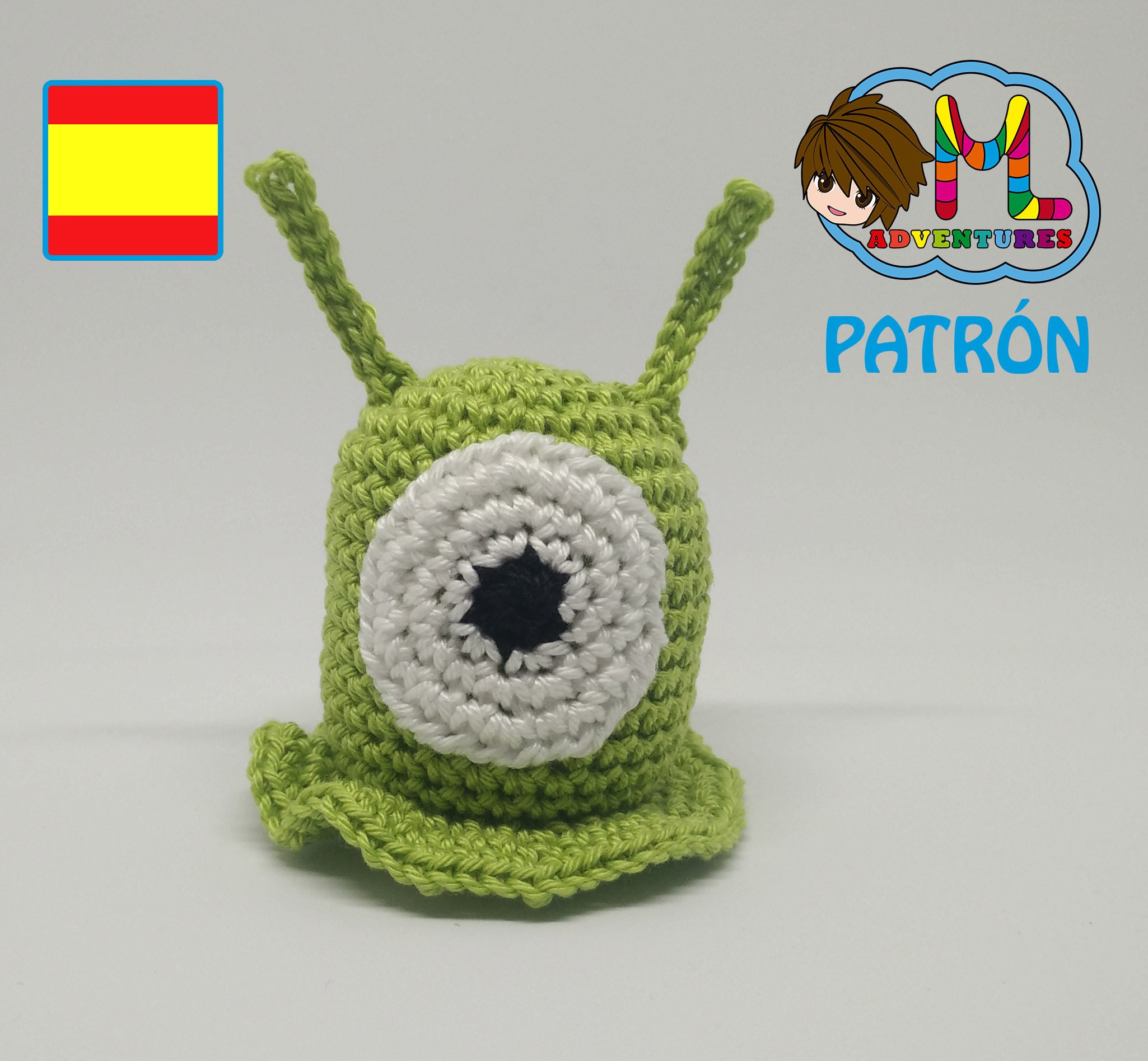 Spanish Amigurumi Pattern, Spanish Crochet Pattern, Brain Slug, Brain ...