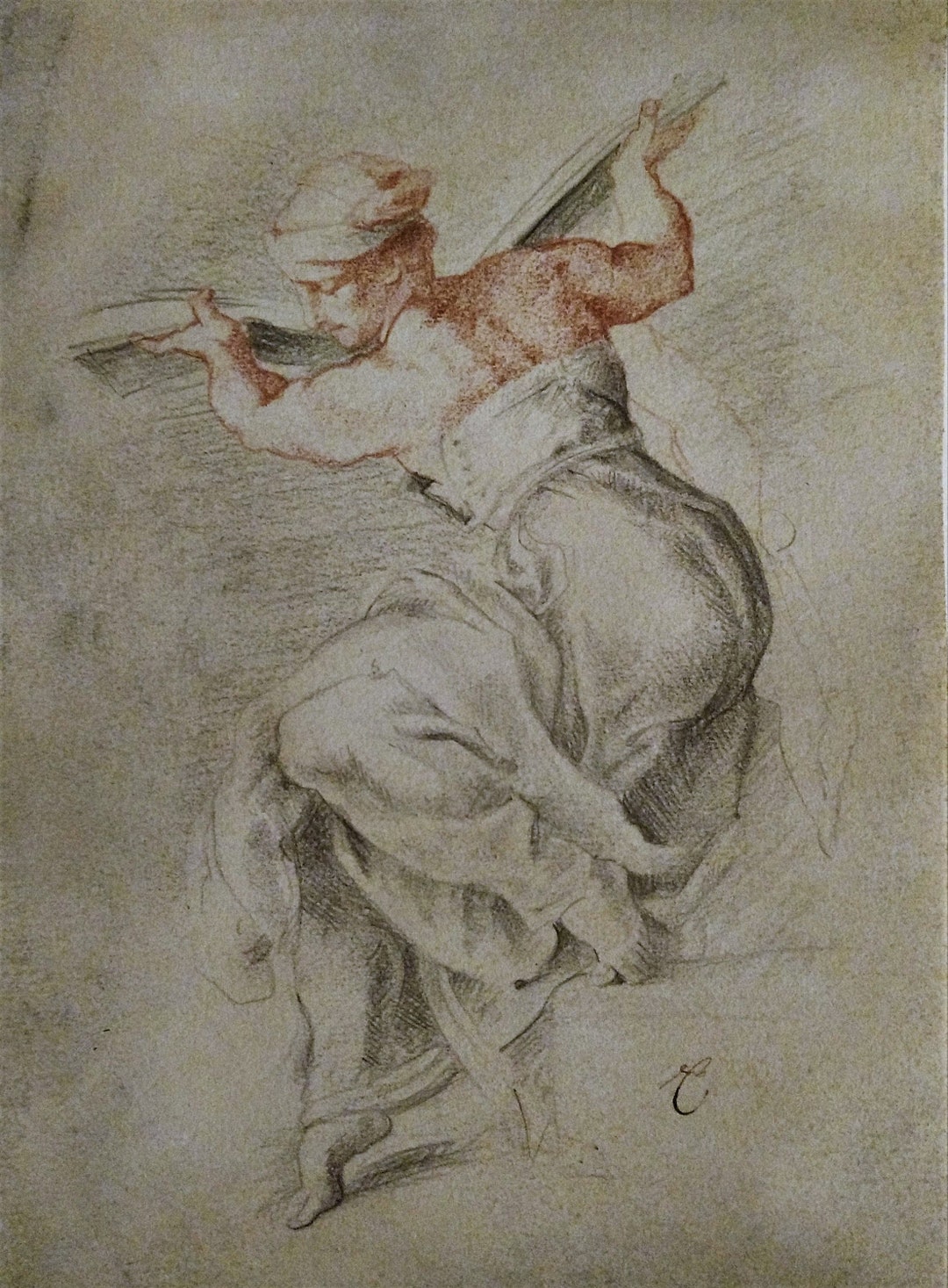 Study for the Libyan Sibyl by Michelangelo Buonarroti, the Sistine ...