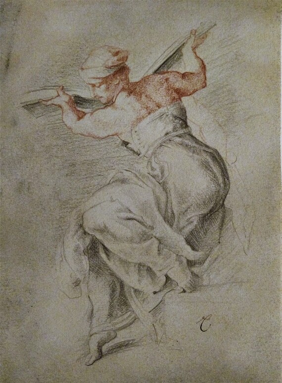 Michelangelo Drawing Sistine Chapel