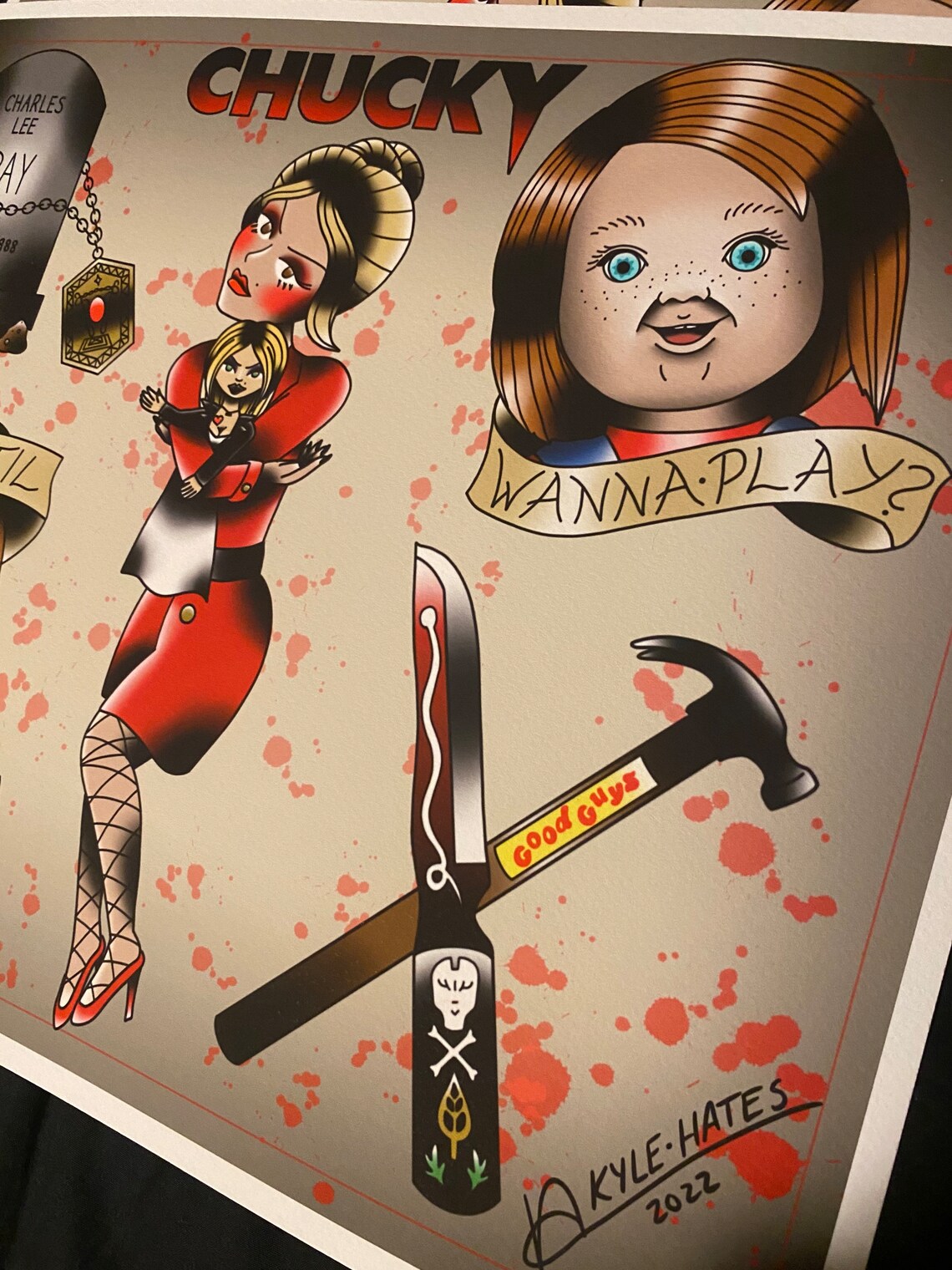 Chucky Tattoo Flash Sheet - Etsy
