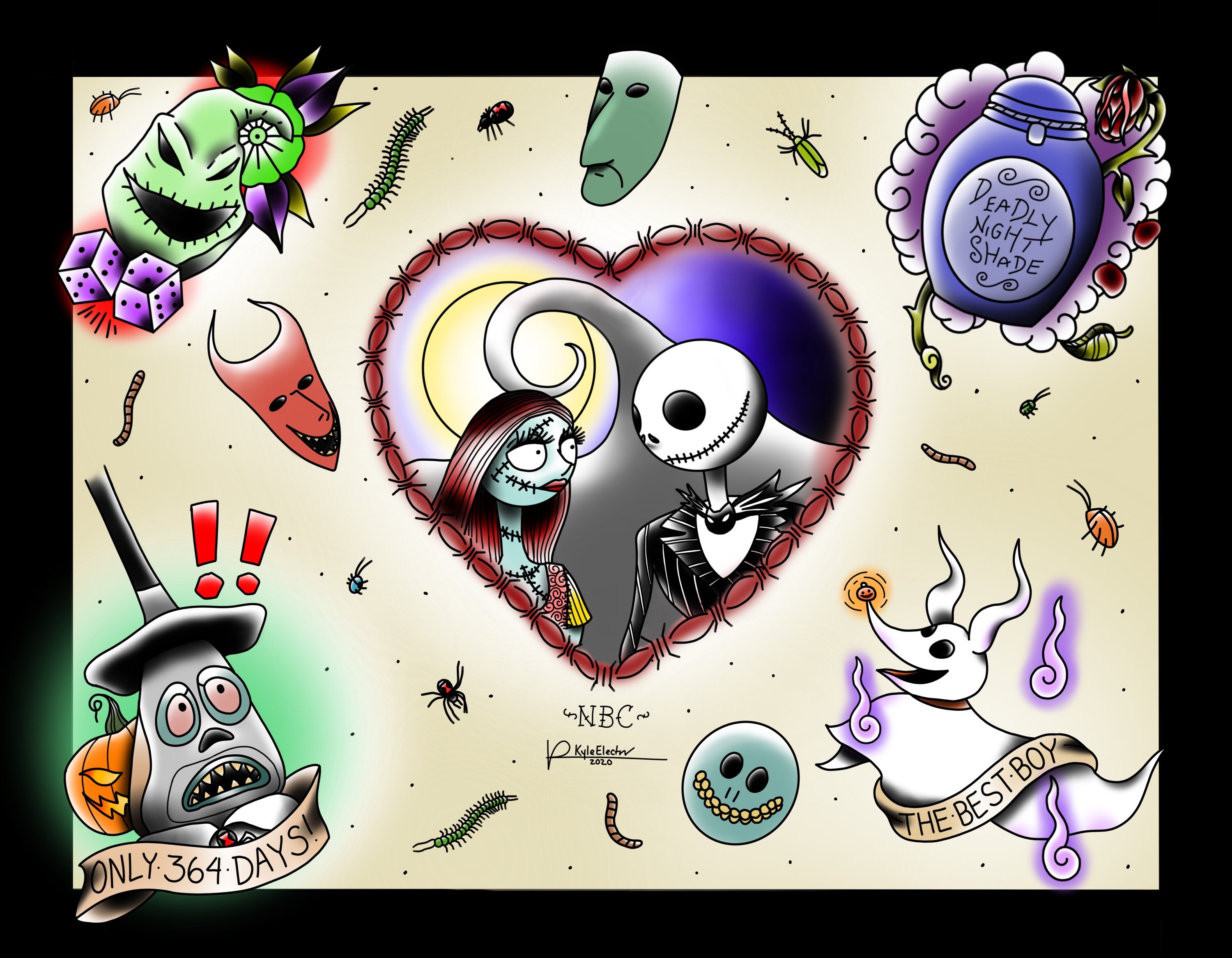 Nightmare Before Christmas Flash Sheet - Etsy