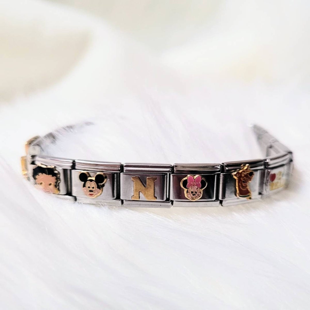 Individual Vintage Charm Bracelet Links - Stainless Modular - Caio ...