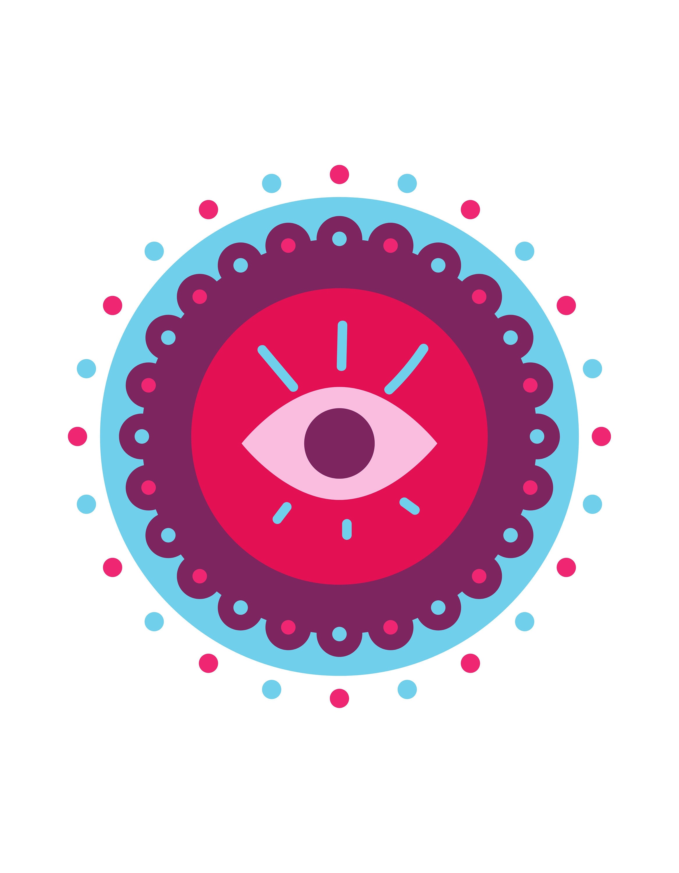 Geometric Eye SVG Clipart File for Cricut Web Design Cameo Hippy Third ...