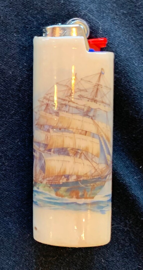 Ship Wood Lighter Case // Wood Lighter Case | Etsy