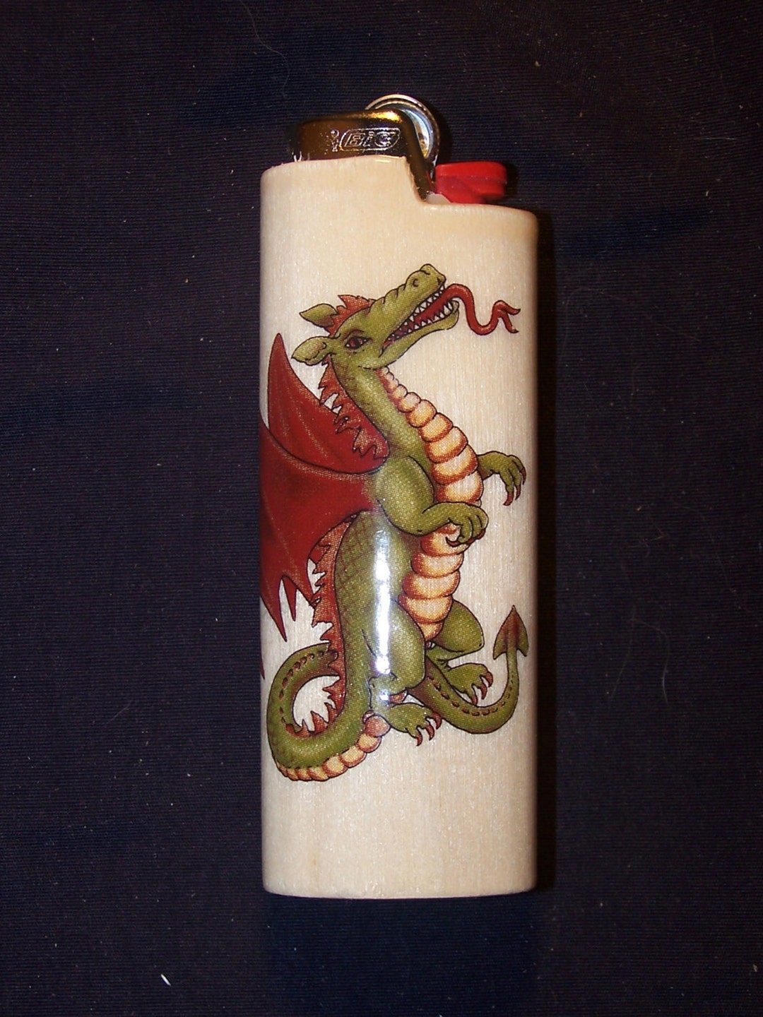 Dragon Wood Lighter Case // Wood Lighter Case - Etsy