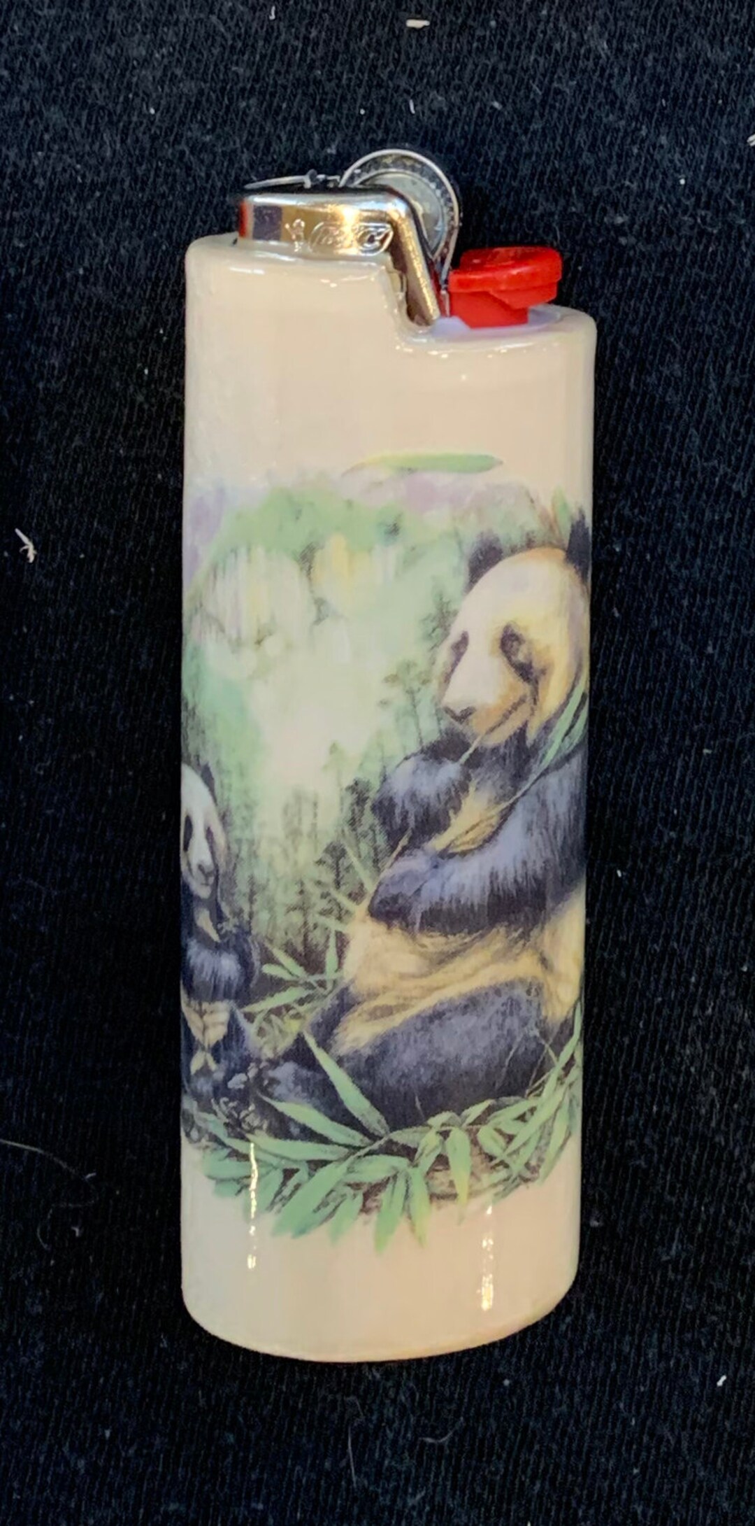 Panda Wood Lighter Case // Wood Lighter Case - Etsy