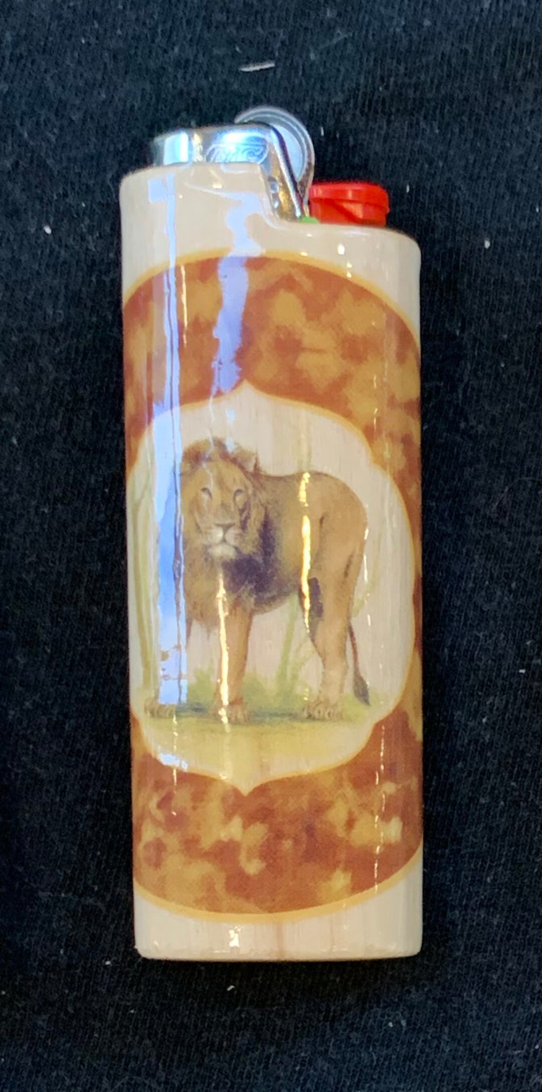 Lion Lighter Case // Wood Lighter Case - Etsy