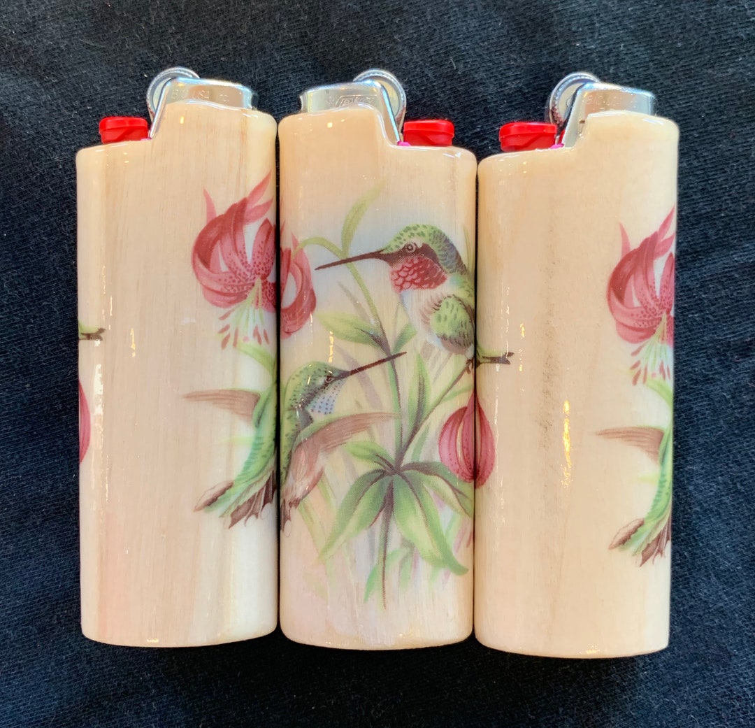 Hummingbird Wood Lighter Case // Wood Lighter Case - Etsy
