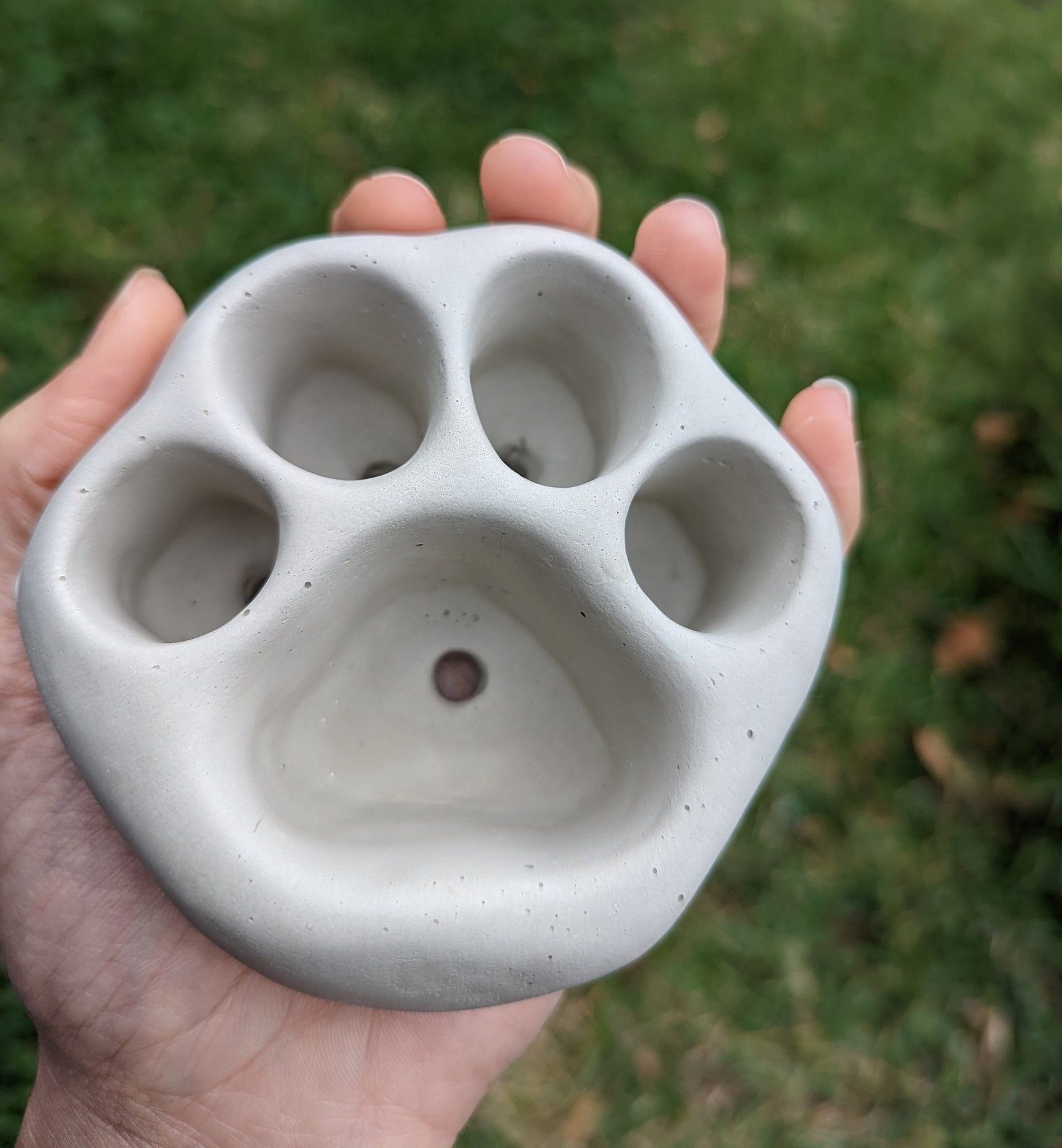 Paw Print Planter Cremation Paw Print Pet Loss Pet - Etsy